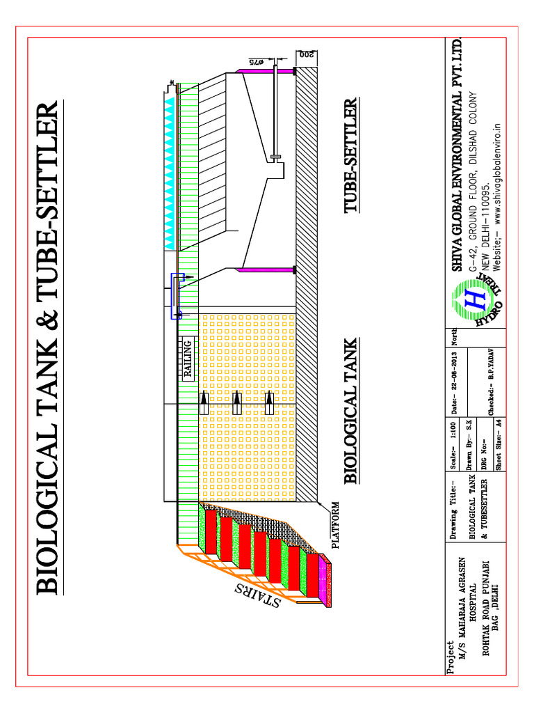 Fabrication Dwg for Biological Tank & Tubesettler-model | PDF