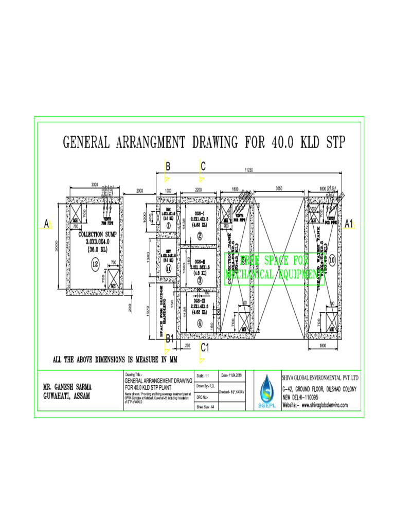 001ga Drawing STP Shri Ganesh Sarma (1) .DWG New-Model | PDF