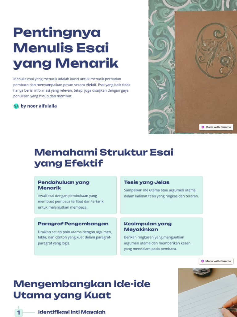 Pentingnya Menulis Esai Yang Menarik Pdf