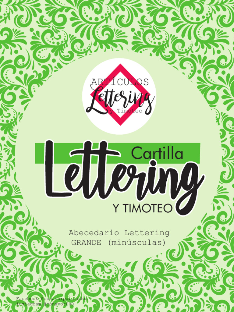 Abecedario Lettering GRANDE (Minusculas) | PDF