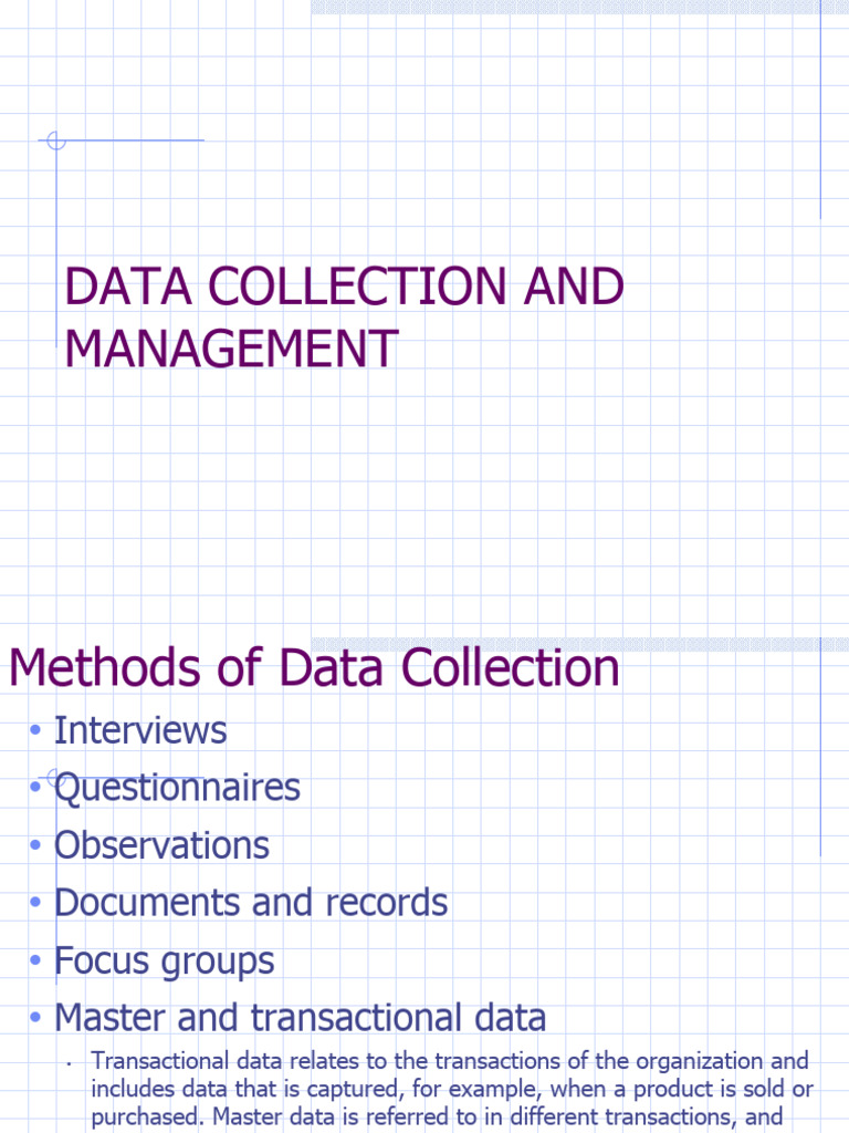 Data Collection and Management | PDF | Relational Database | No Sql