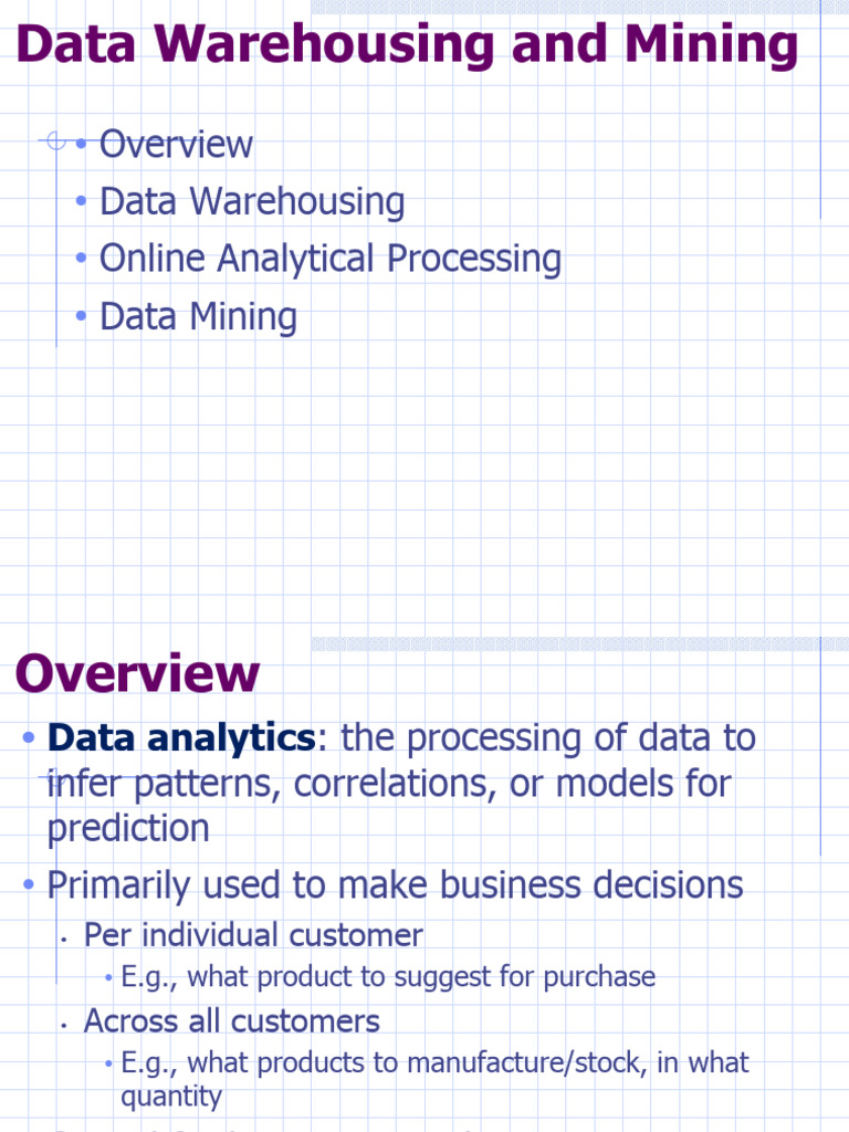 Data Warehousing and Mining | PDF | Data Warehouse | Statistical Classification