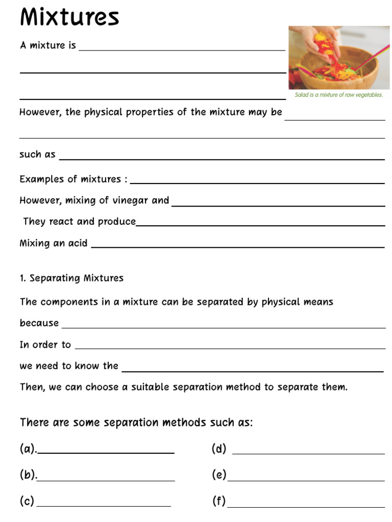 Sci M 2 Mixture Pdf Mixture Solvent