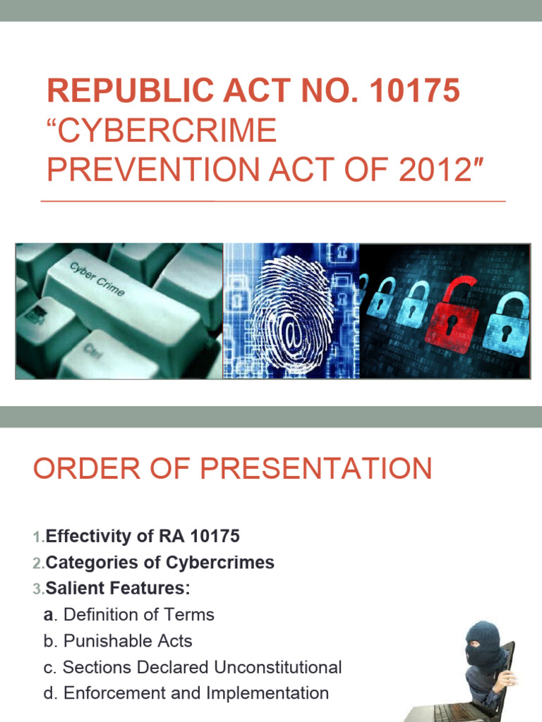 Presentation - RA 10175 | PDF | Surveillance | Cybercrime