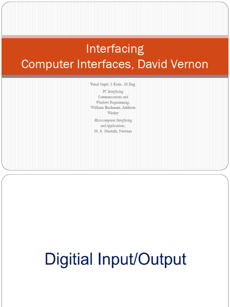 Interfacing#week6 Digital IO | PDF