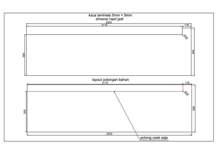 Adam Kaca Laminate 5 + 5mm-Dimensi Dan Layout Bahan Kaca Laminate 5mm ...