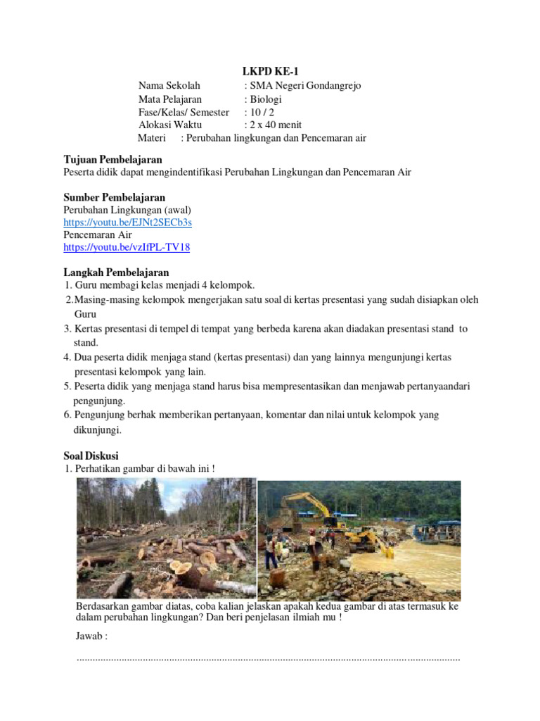 Gejala Perubahan Lingkungan Manusia | PDF | Griya & Taman | Sains ...