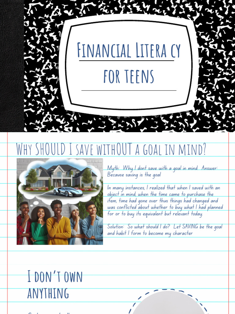 Financial Literacy For Teens | PDF | Credit | Finance & Money Management