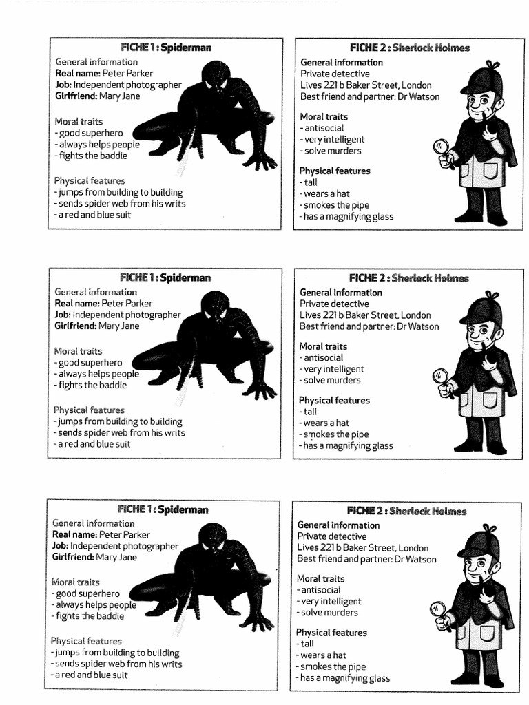 Describe Characters | PDF