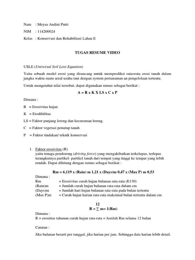 Resume Video Pertemuan 4 - Meysa Andini Putri - 114200024 | PDF | Sains ...