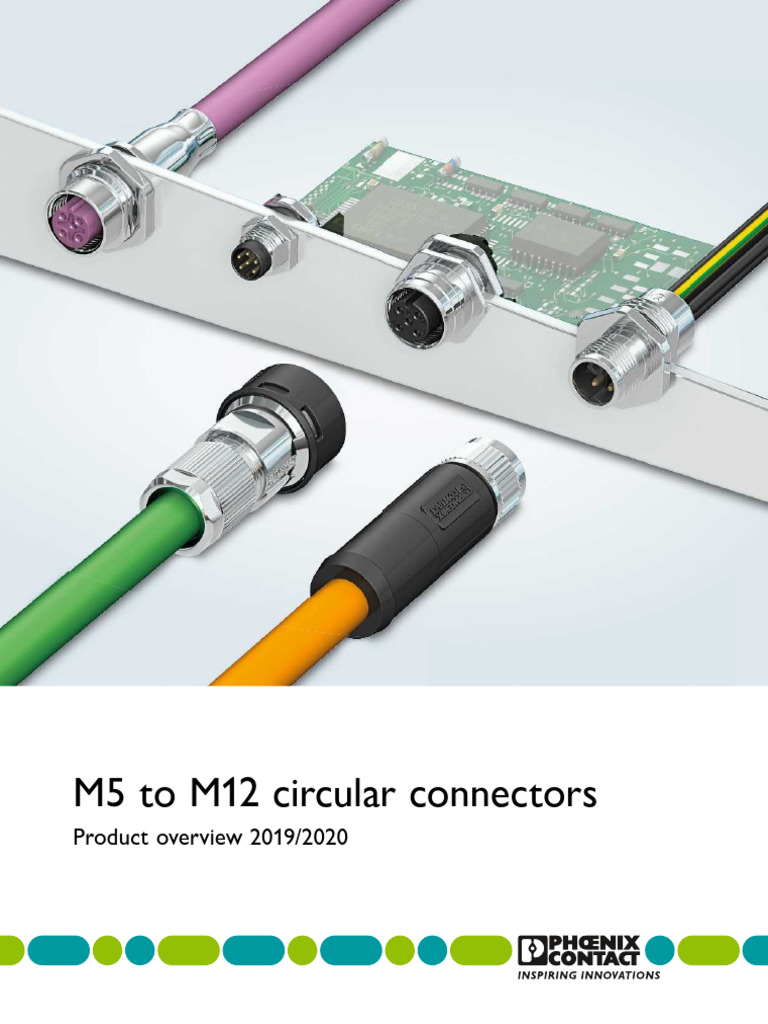 M5 to M12 Circular Connectors Overview | PDF | Electrical Connector ...