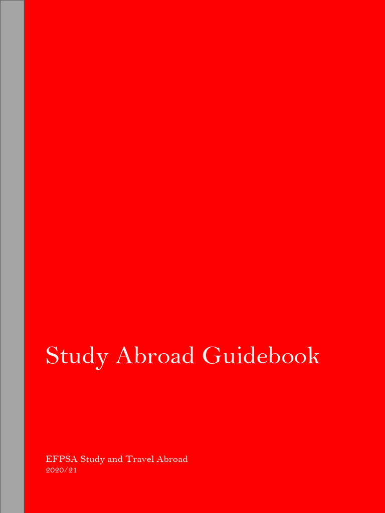 Study Abroad Guidebook - STA | PDF | Swot Analysis | Lgbt