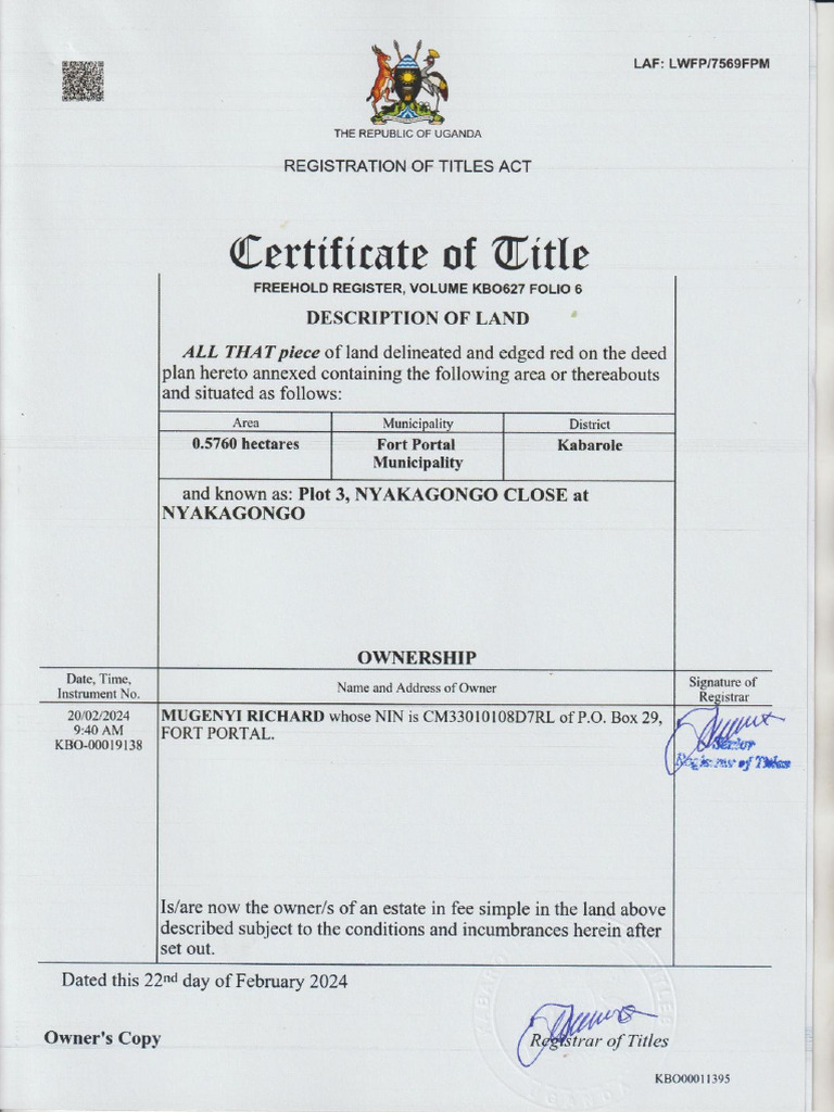 Mugenyi Richard | PDF