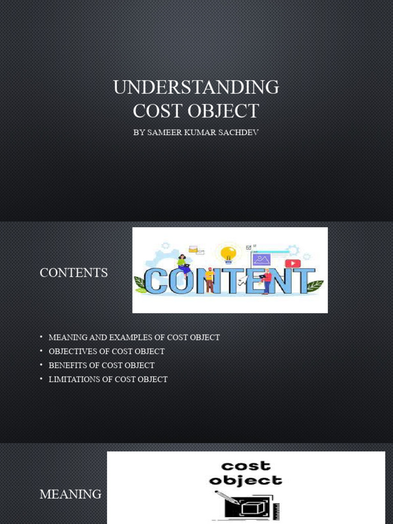 Cost Object | PDF
