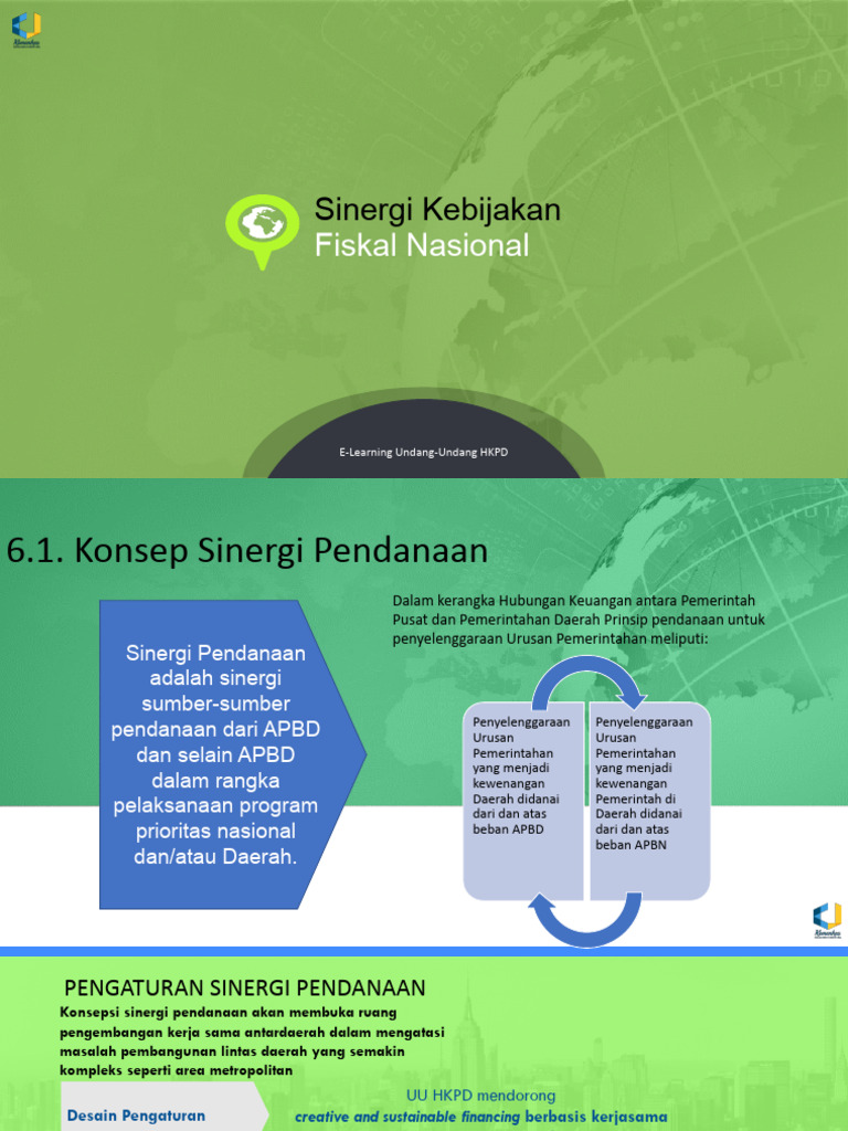 mp6 Sinergi Kebijakan Fiskal Nasional | PDF | Pengelolaan Keuangan & Uang