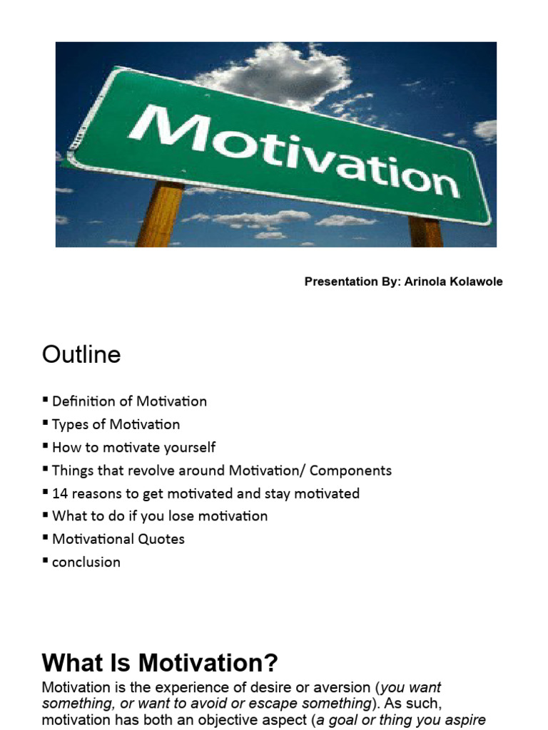 Understanding Motivation: Types & Tips | PDF | Motivational | Motivation