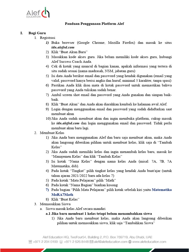 Alef Mini Guide Book | PDF