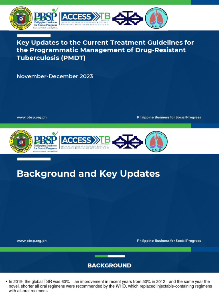 Key Updates to DRTB Regimens 2023 | PDF | Tuberculosis | Health Care