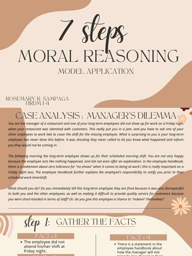 7 Steps Moral Reasoning | PDF | Social Psychology
