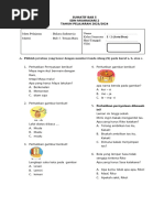 Soal Sumatif B.indo Kelas 1 Bab 3 Awas Kuman | PDF