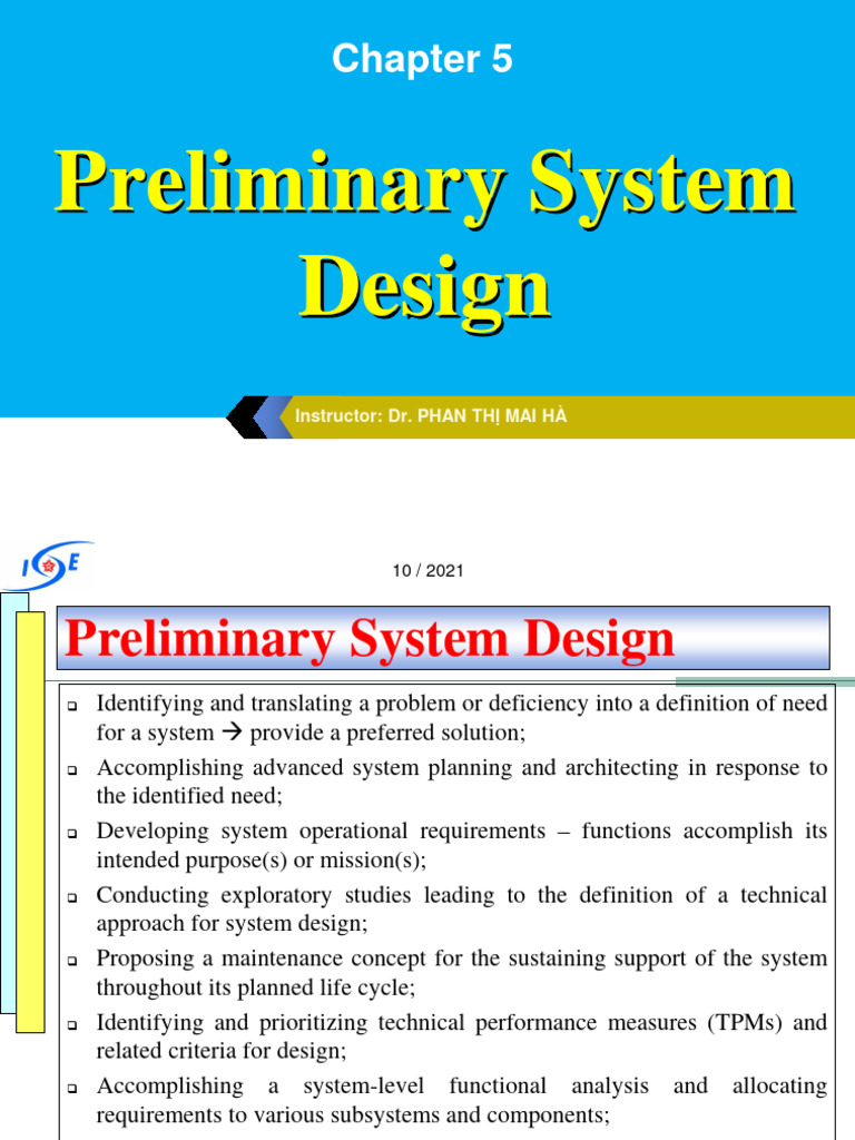 KTHT 21 - C5 - Preliminary System Design | PDF | System | Analysis