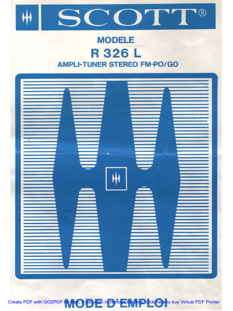 Scott R326L Owners Manual | PDF | Computers