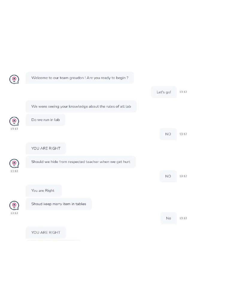 CHATBOT - TEAMGROUDON Activity 16 | PDF