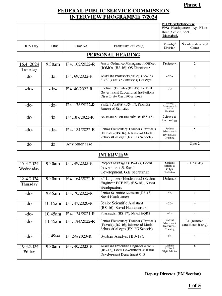 Interview Prog No.7-2024 Revised | PDF | Islamabad | World Politics