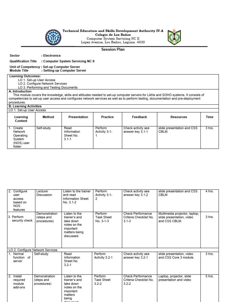 6 - Session Plan | PDF | Computer Science | Computing