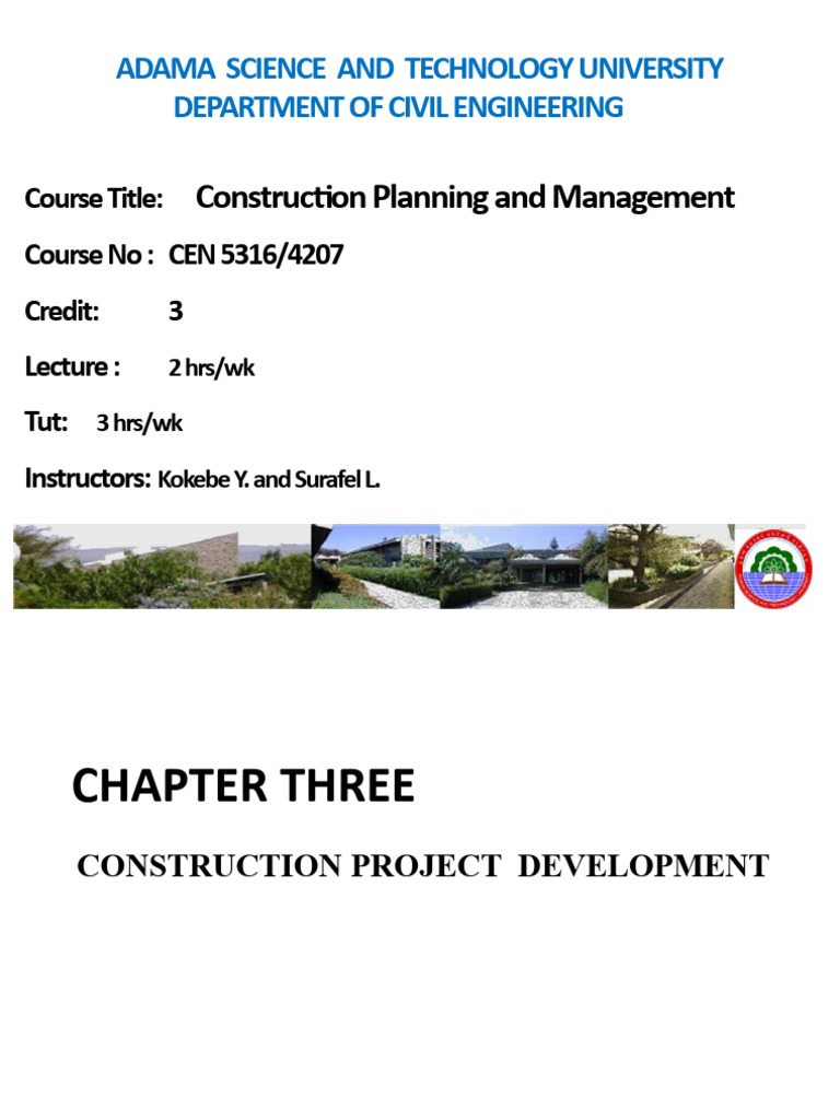 CH 3 Construction Project Development | PDF | Feasibility Study ...