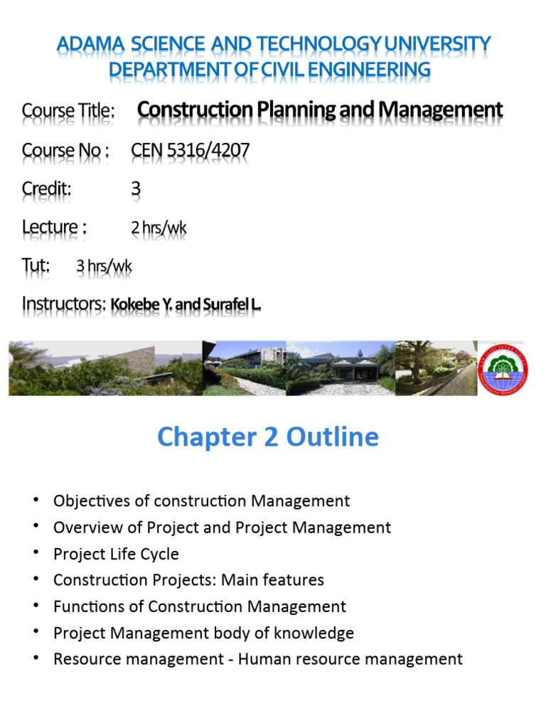 Construction Management Overview and Objectives | PDF | Project ...