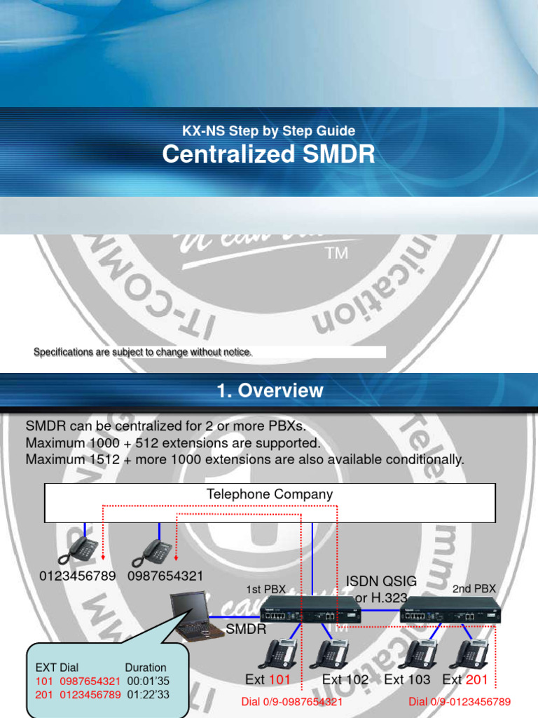 20-Central SMDR | PDF | Telephony | Computer Science