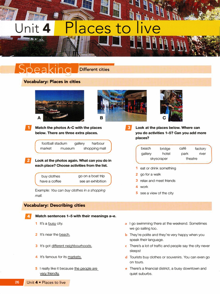 Unit 4 L P Cô Vy WB | PDF | Word | Noun