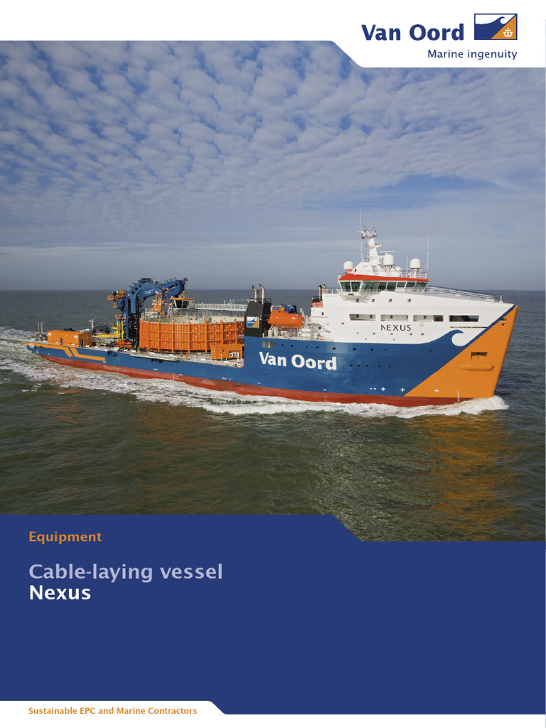 Printed Matters - Equipment Leaflet - Cable-Laying Vessel - Nexus - LR ...
