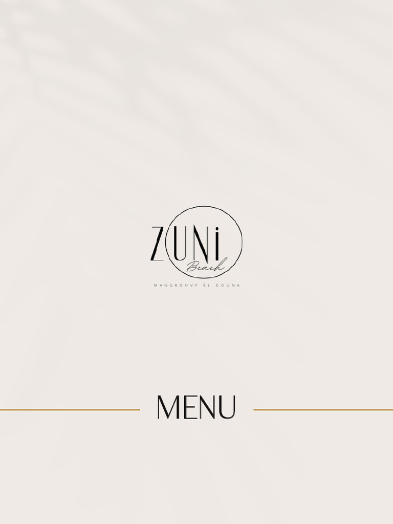 ZOUNi Beach Menu | PDF | Salad | Hamburgers