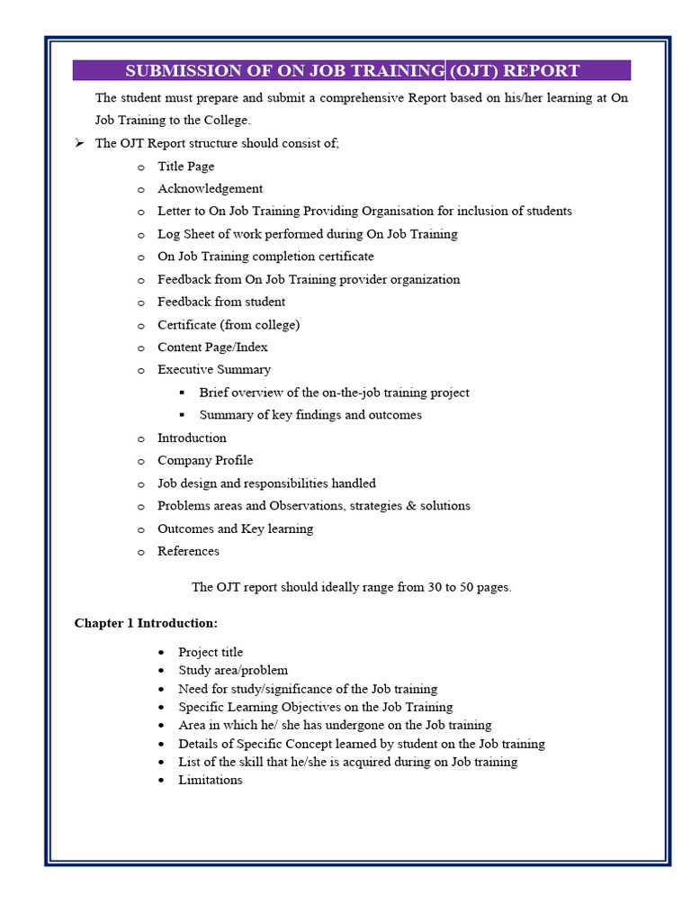 On the job Training formats | PDF | Vocational Education | Learning