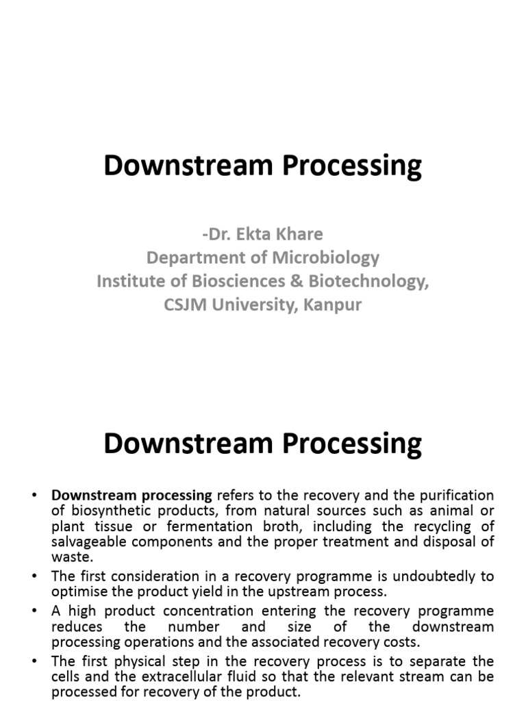 Downstream Processing (1) | PDF | Filtration | Chromatography