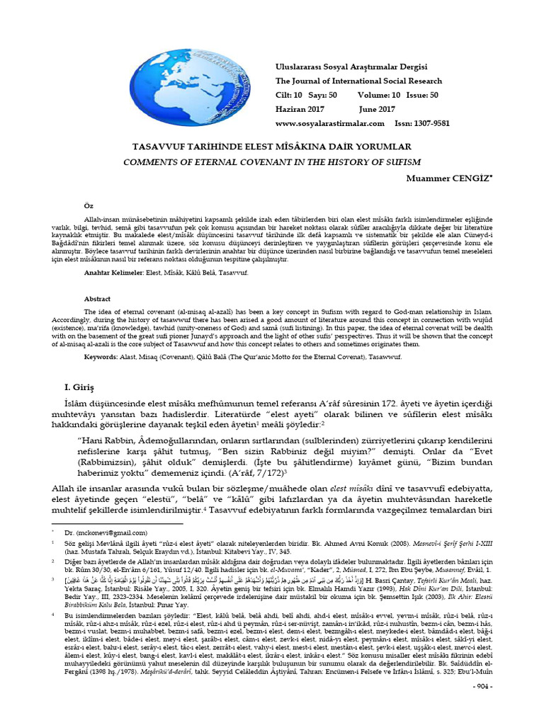 Elest Bezmi CENGIZM | PDF