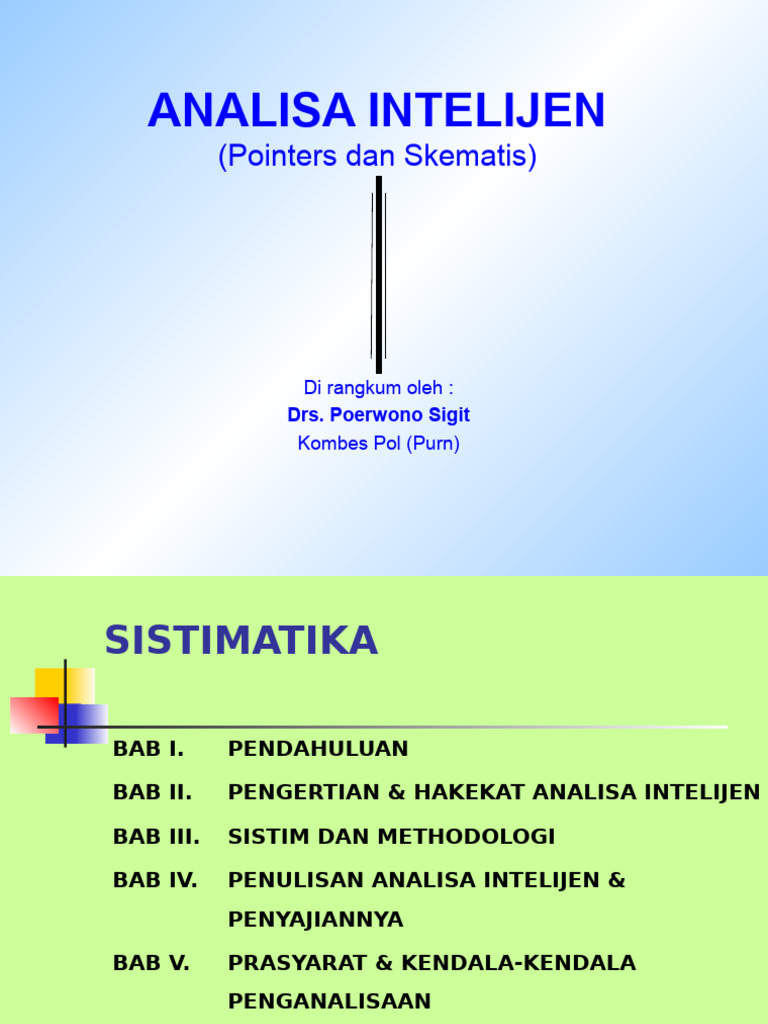 Analisa Intelijen | PDF