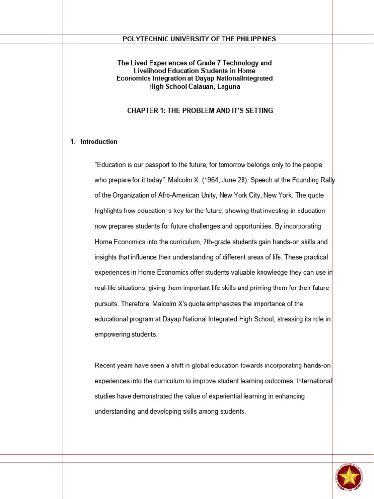 Chapter 1&2 Group5 | PDF | Learning | Experience