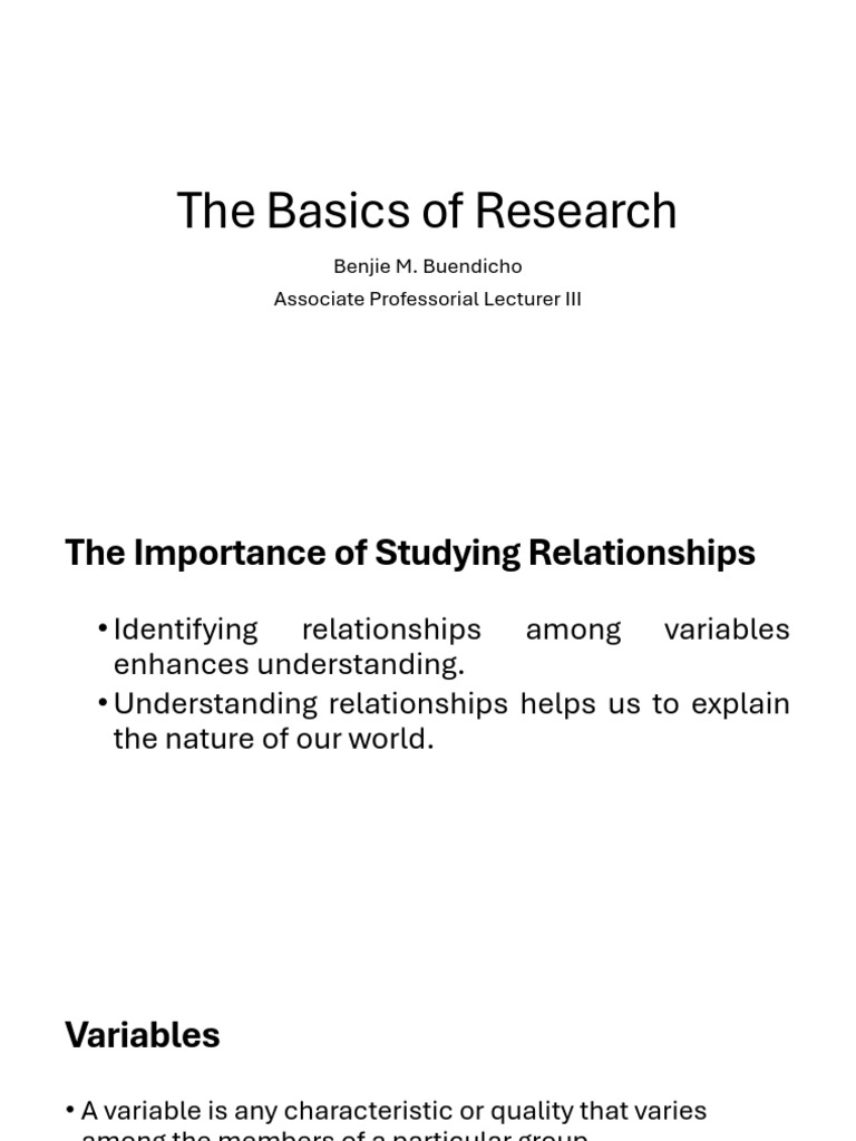 The Basics of Educational Research | PDF | Hypothesis | Dependent And ...