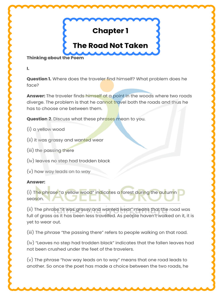 Analyzing Choices in "The Road Not Taken" | PDF