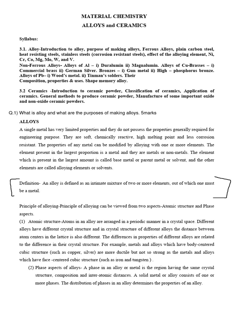 Alloys And Ceramics Pdf Shape Memory Alloy Alloy