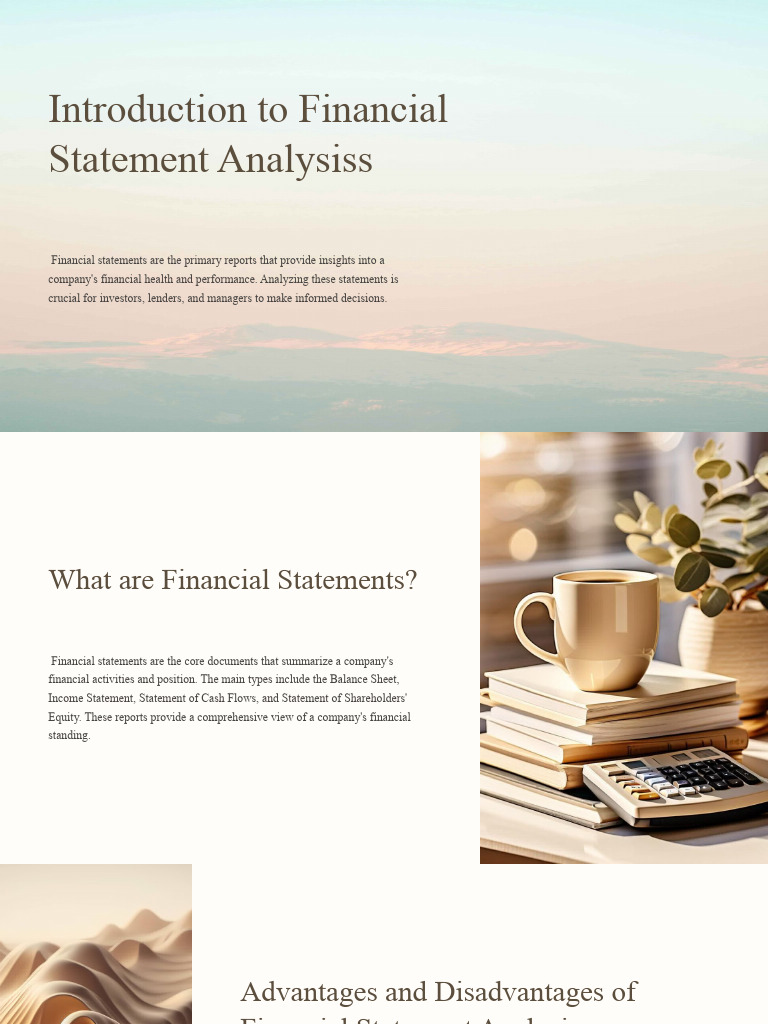 Introduction To Financial Statement Analysis | PDF | Financial ...