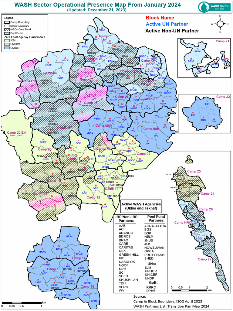 WASH Operational-Presence-Map - From-January-2024 | PDF | United ...