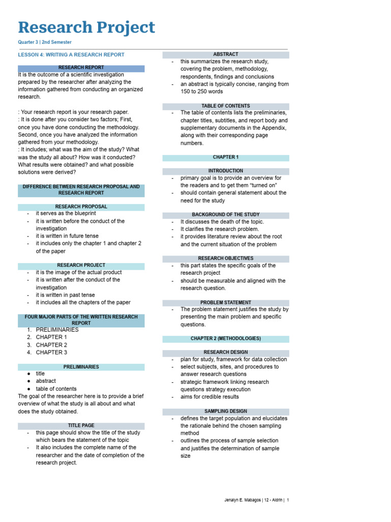 RSP 3rd Quarter | PDF | Methodology | Statistics