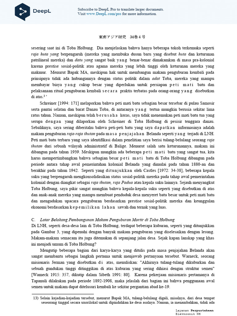 IKEGAMI - HistoricalChanges of Toba Batak Reburial Tombs-16-31 Id | PDF