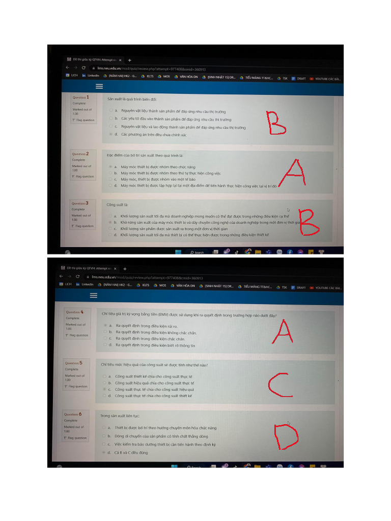 Trắc nghiệm QTVH | PDF
