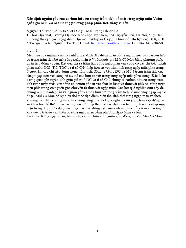 Bai Bao RNM CA Mau | PDF