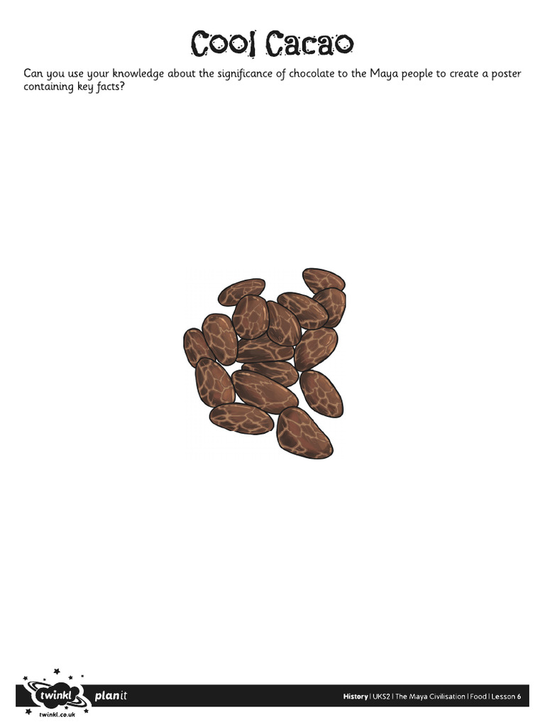 Activity Sheet Cool Cacao | PDF